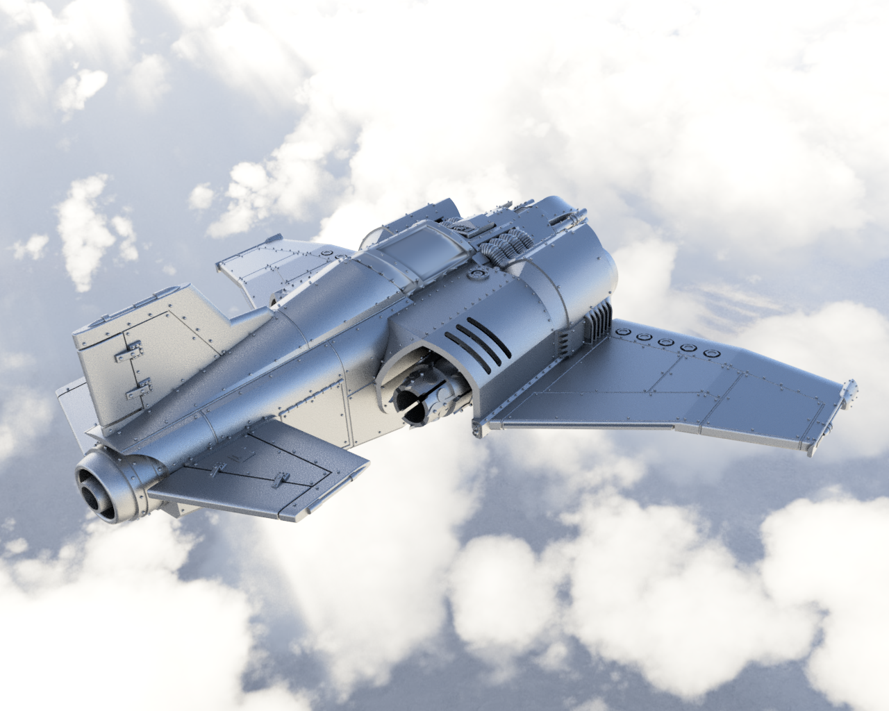 🐦 Heavy Fighter Metal Bird "MAVERICK・ STL File for ・Cults