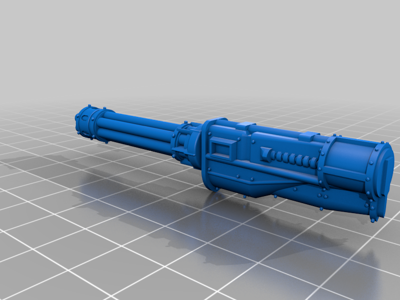 🐦 Big gatling for scavenger bird to punish foes・Free STL File for ・Cults