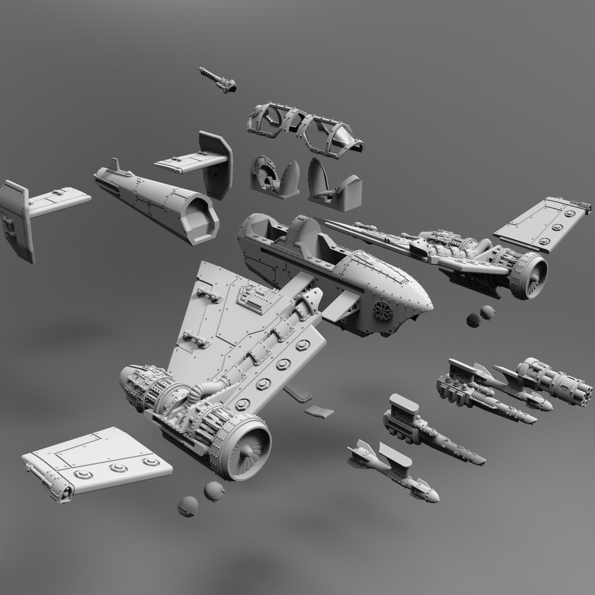 🐦 Metal Bird "SLAYER" fighter・ 3D File for ・Cults