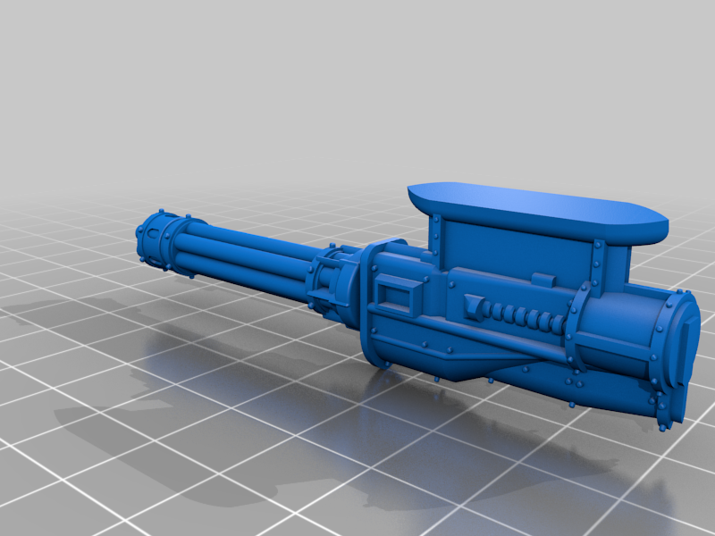 🐦 Big gatling for scavenger bird to punish foes・Free STL File for ・Cults