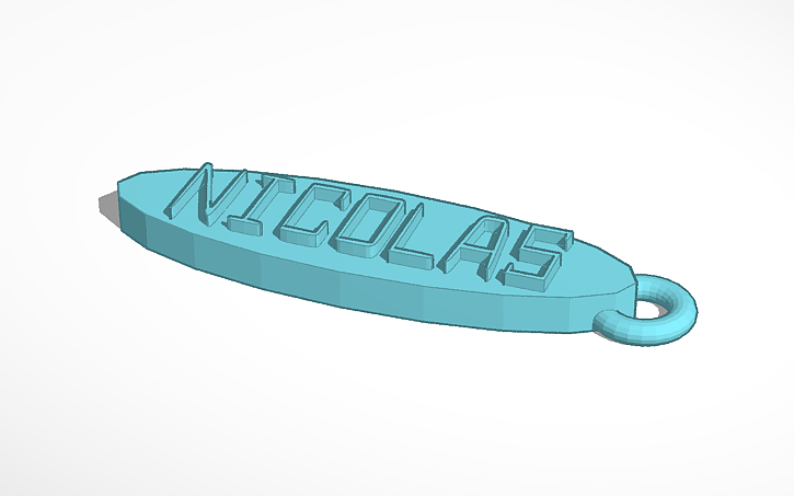Free STL file Nicolas name keychain 🗝️ ・3D printing design to download ...