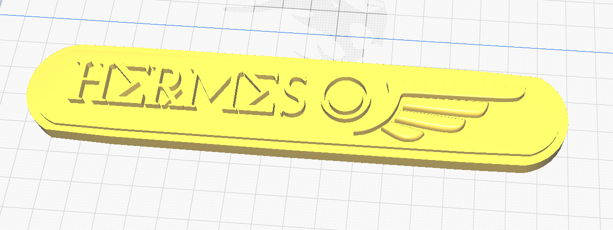 Archivo OBJ gratis Logo Hermes 🎨 ・Objeto para impresora 3D para ...