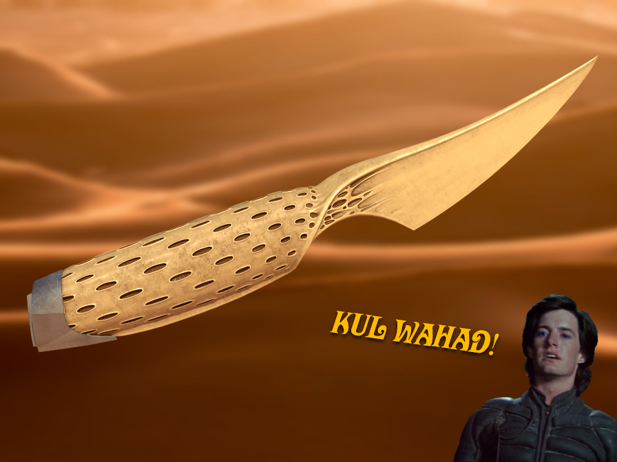 🎨 Fremen Crysknife (DUNE, 1984)・Free STL File for ・Cults
