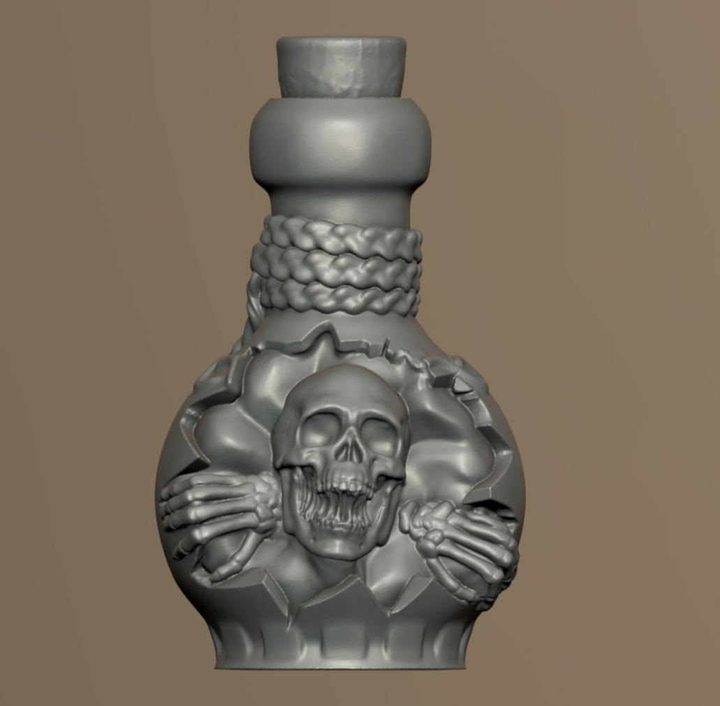 STL file Evil bottle (candle) 🍾 ・3D printable model to download・Cults