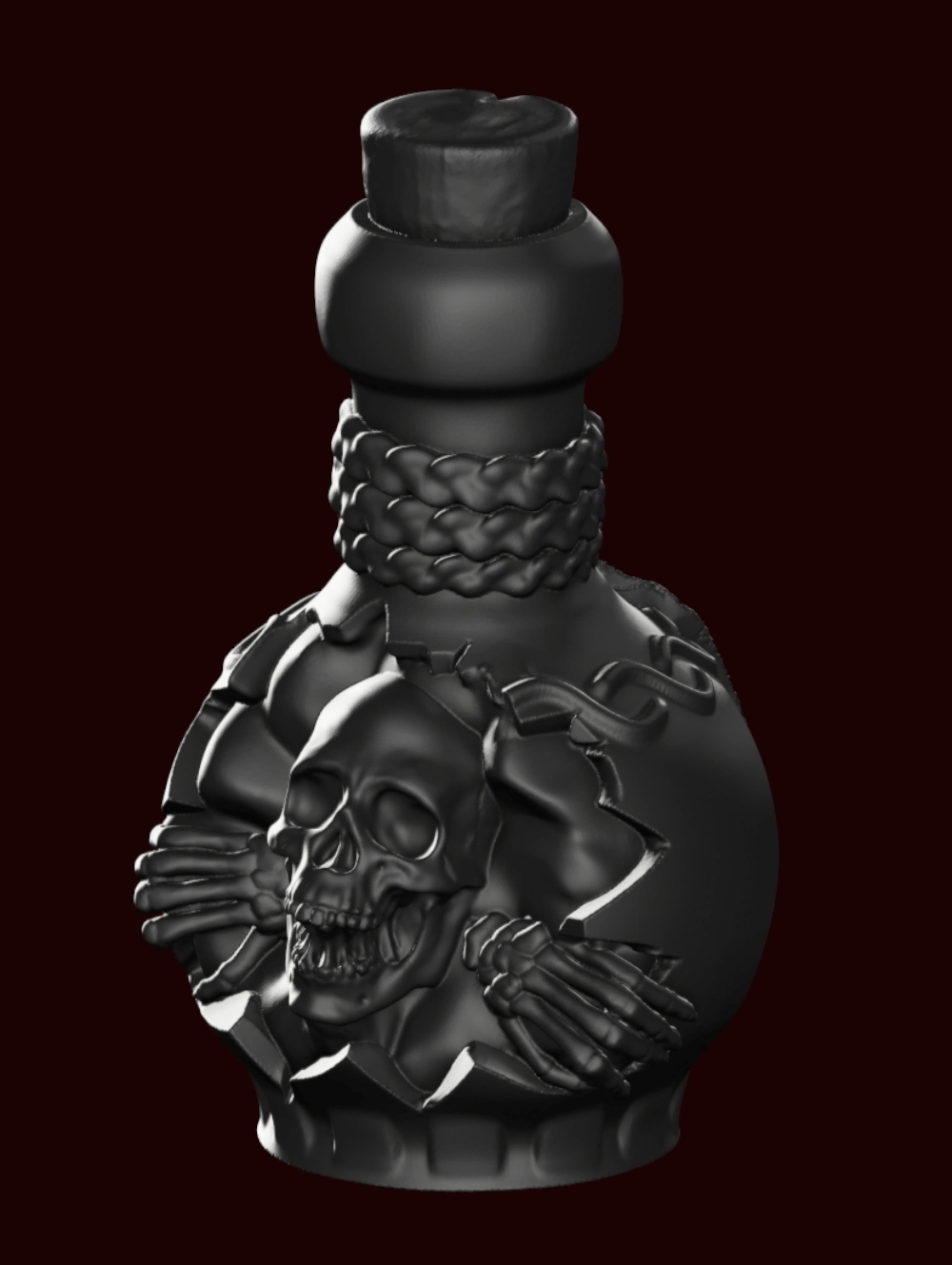 STL file Evil bottle (candle) 🍾 ・3D printable model to download・Cults