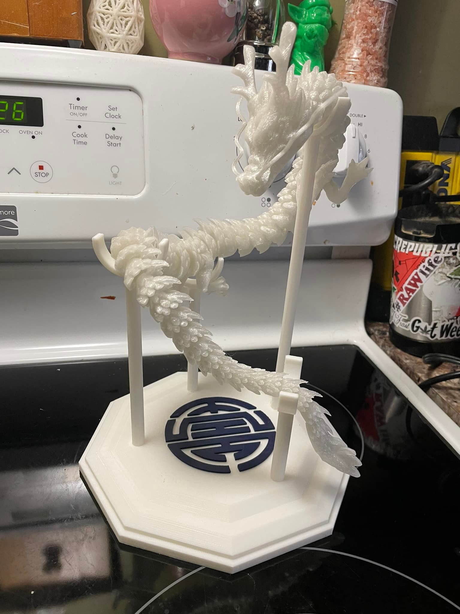 🐉 articulated dragon display stand・ 3D File for ・Cults