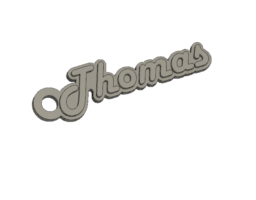 STL file Harlow Thomas Keychain 🗝️ ・3D printer design to download・Cults