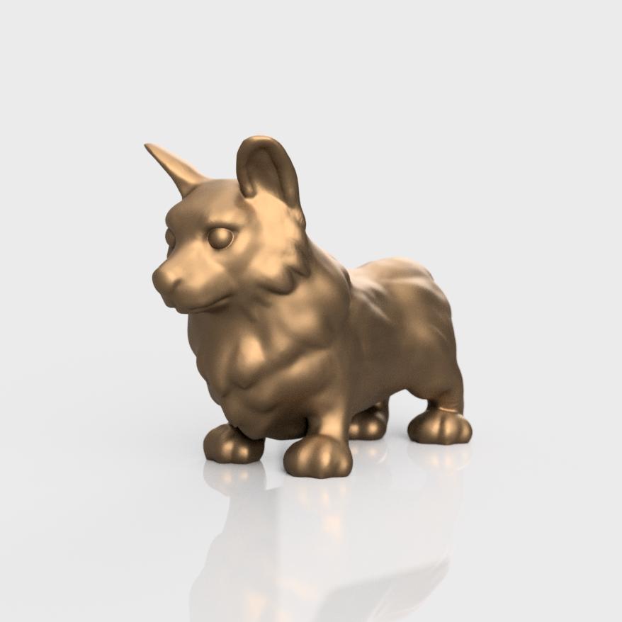 🐕 Little Corgi・Free STL File for ・Cults