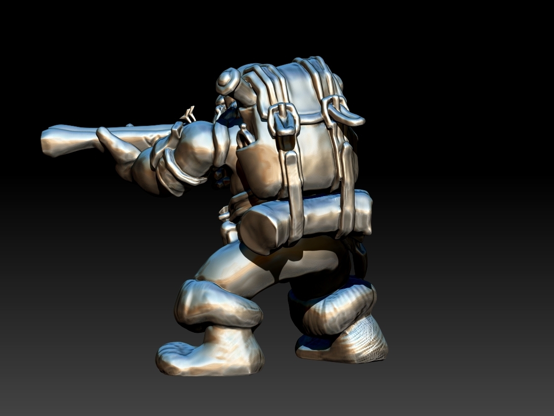 🏹 Fantasy Dwarf Hunter・ STL File for ・Cults