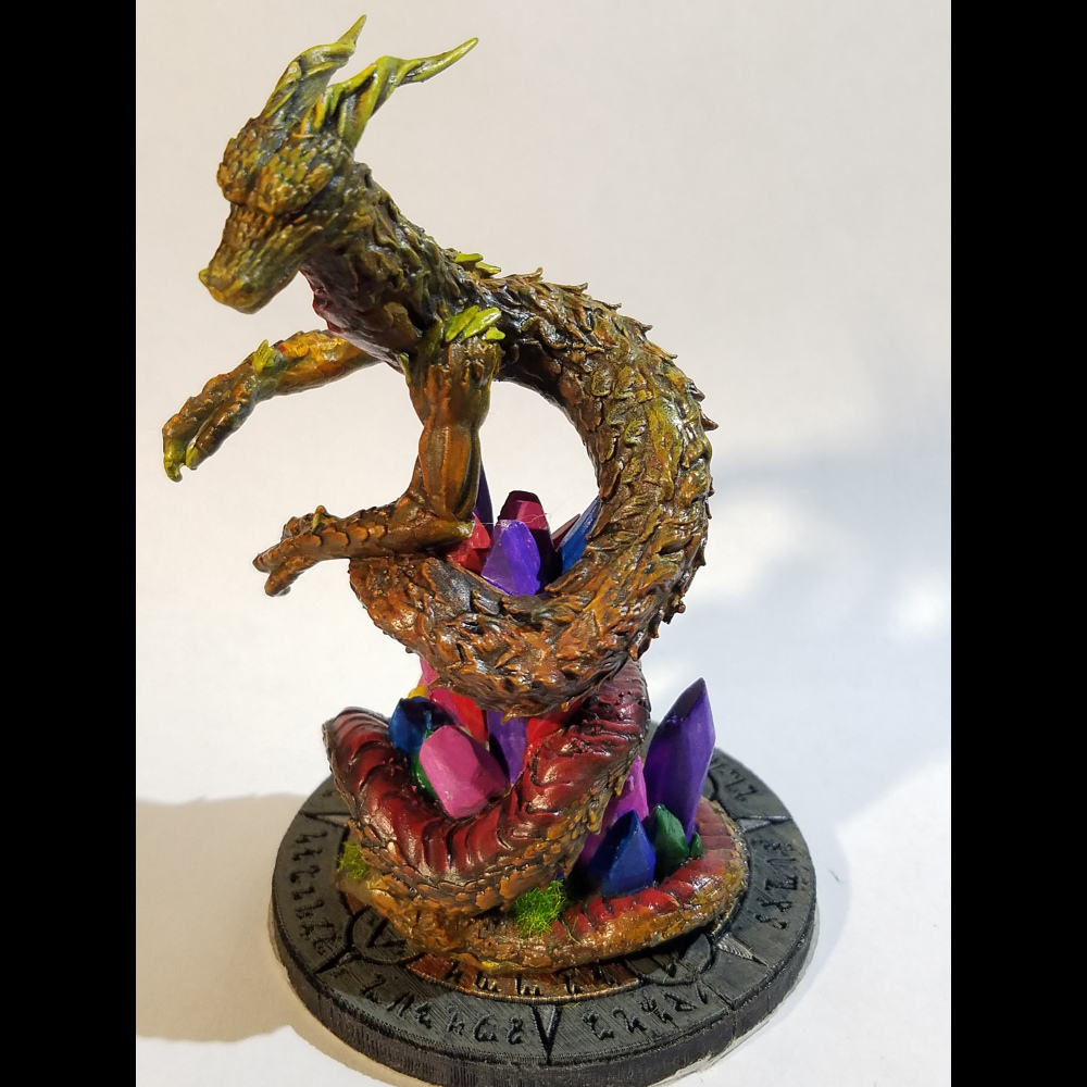 3D printer Chinese Dragon - Tabletop Miniature • made with Elegoo mars ...