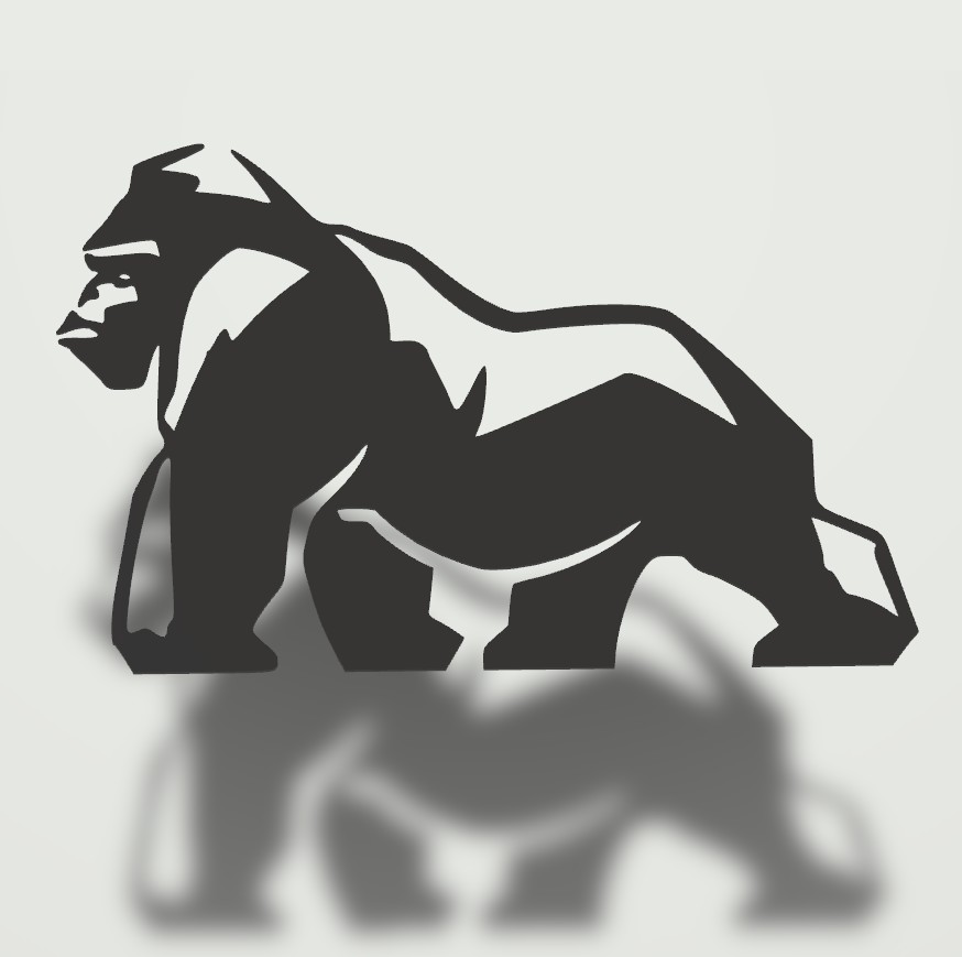 STL file Gorilla wall decoration 🦍 ・3D printable model to download・Cults