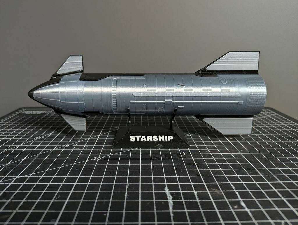 🚀 HORIZONTAL STAND FOR STARSHIP S24/B7・Free STL File for 3D printing・Cults