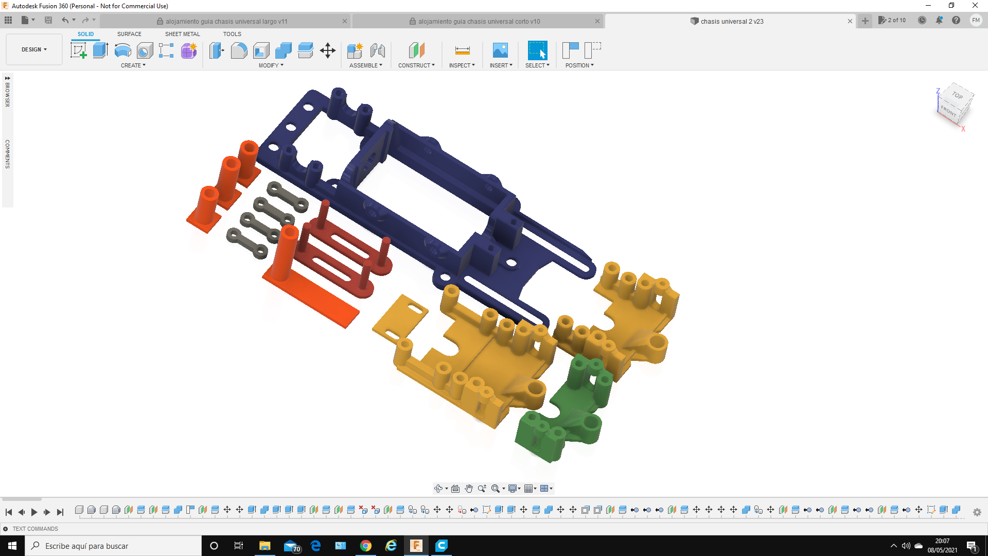 🎲 Universal extendable chassis for slot cars.・ STL File for ・Cults