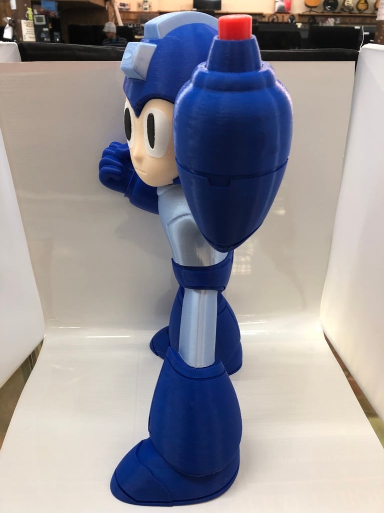 3D printed Mega Man! Each Color is a Separate STL!・Cults