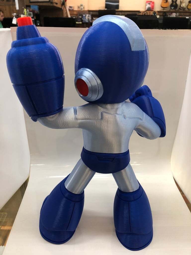 3D printed Mega Man! Each Color is a Separate STL!・Cults