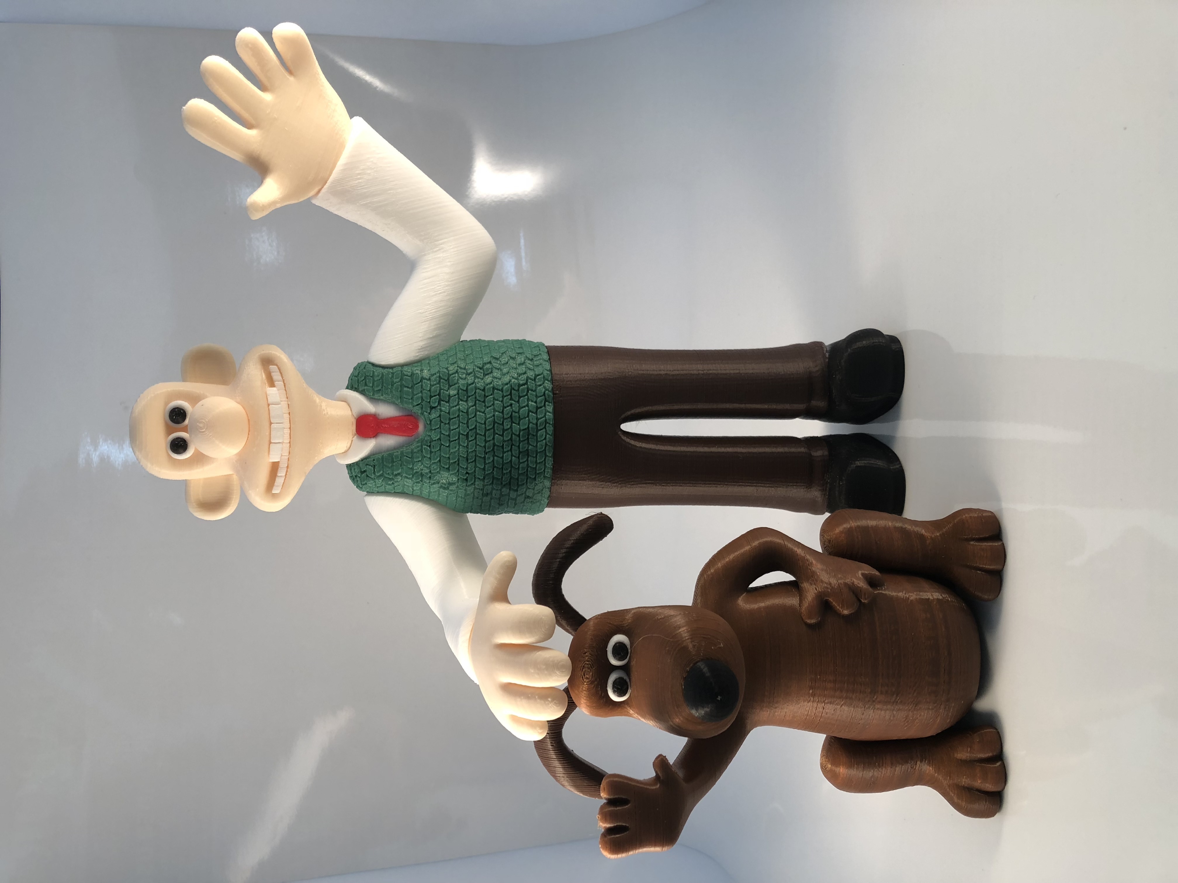 3D printable Wallace and Gromit • made with Anet A8・Cults