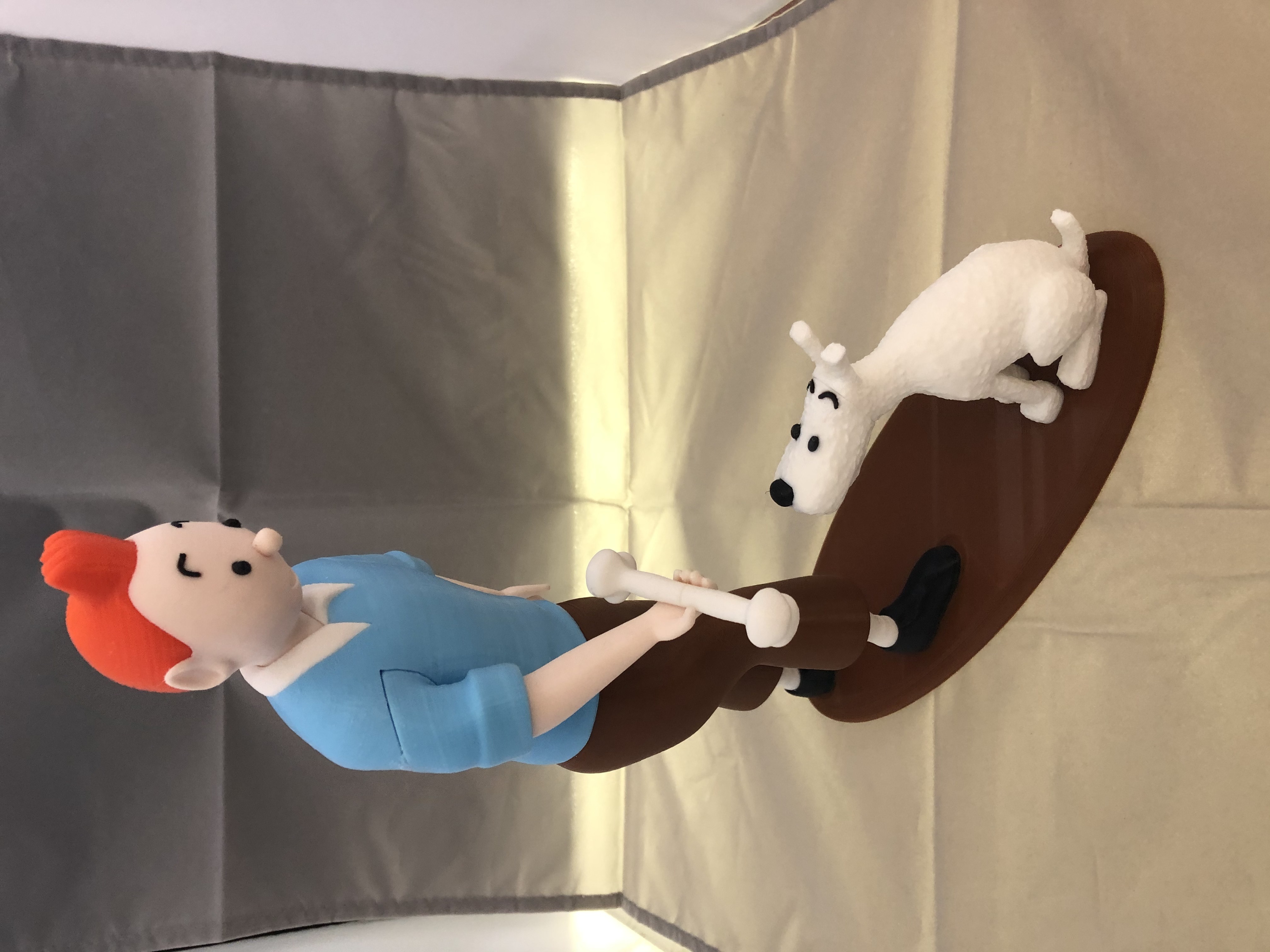 3D printing Tintin and Snowy • made with Anet A8 and Tronxy X6D・Cults