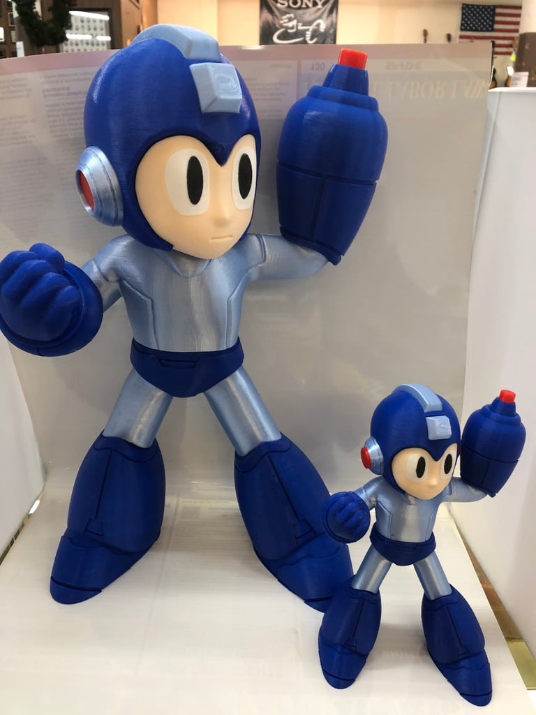 3D printed Mega Man! Each Color is a Separate STL!・Cults