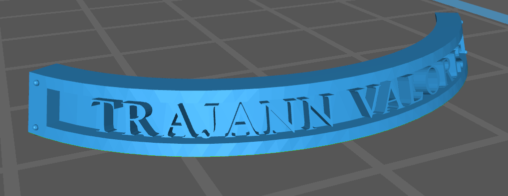 🎲 Captain-General - Valoris Name Plate 40mm・ STL File for ・Cults