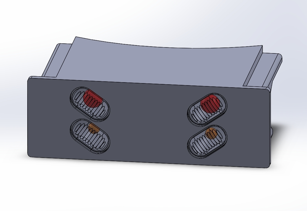 🚚 1/14 Scale Semi Rear LED Center Light Panel・Free STL File for ・Cults