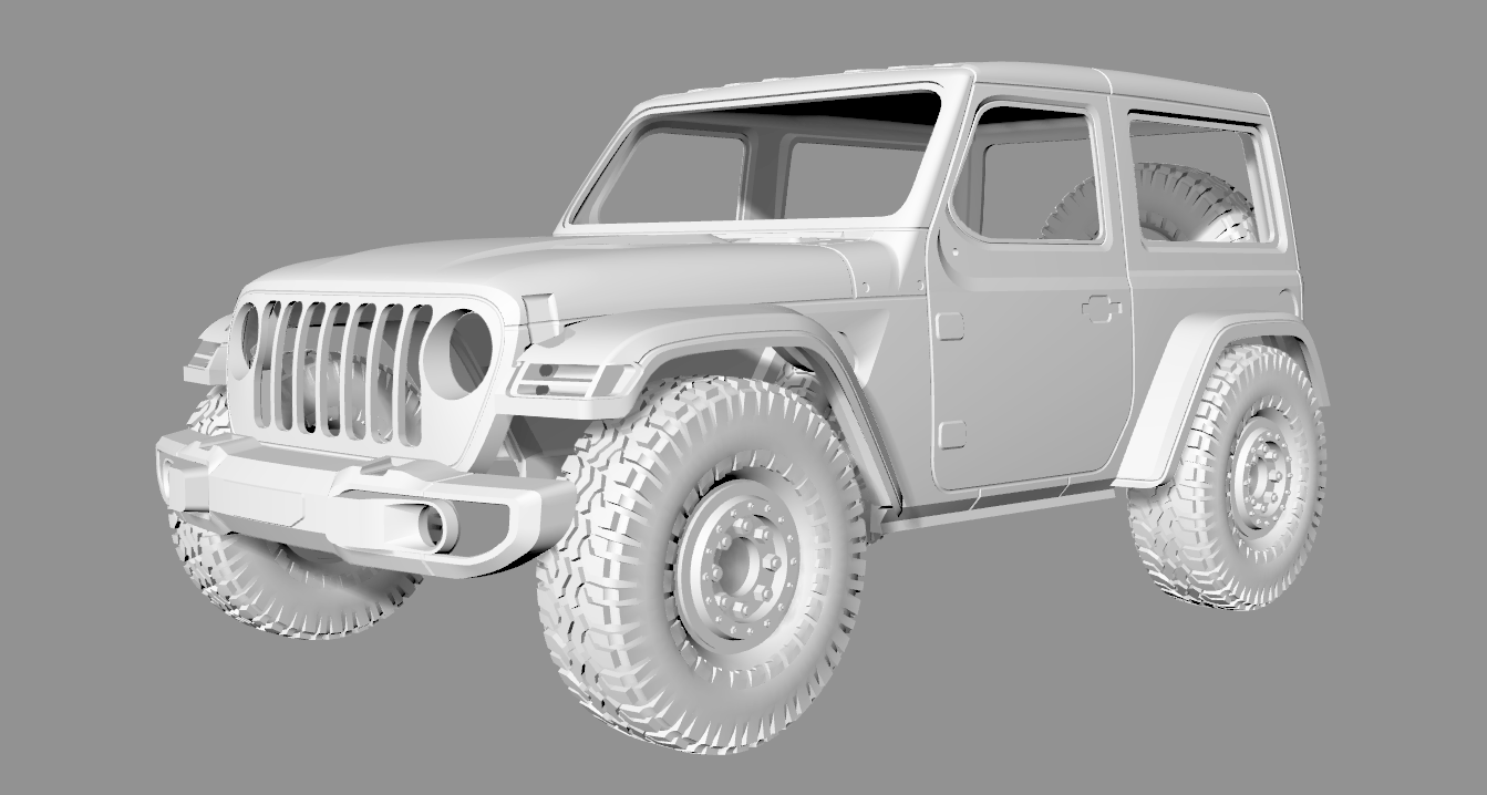 💭 AXIAL SCX10 3 III FRONT BUMPER JEEP WRANGLER JL・Free STL File for ・Cults