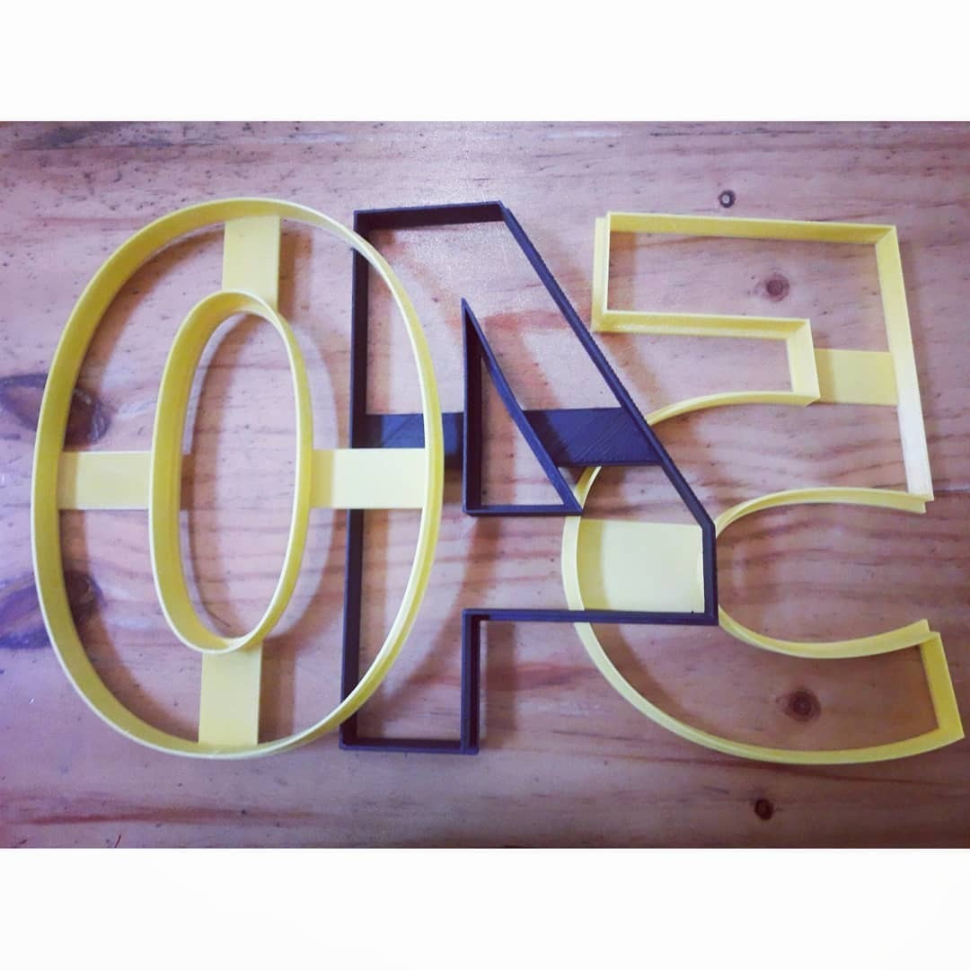 Free STL file Set x10 cookie cutter numbers for number cake - cookie ...