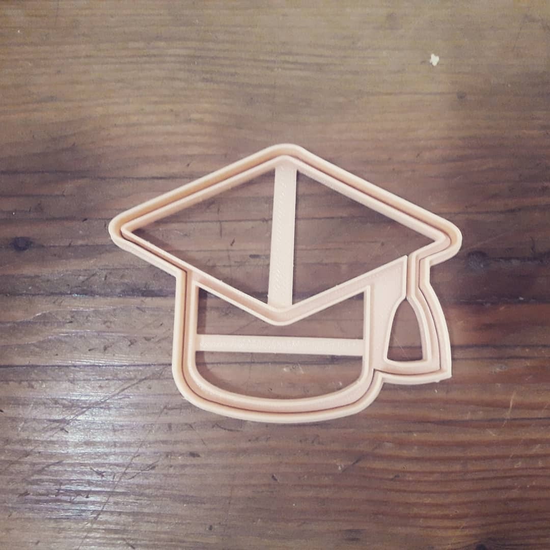 🎓 Graduation graduation cookie cutter set・Free STL File for ・Cults