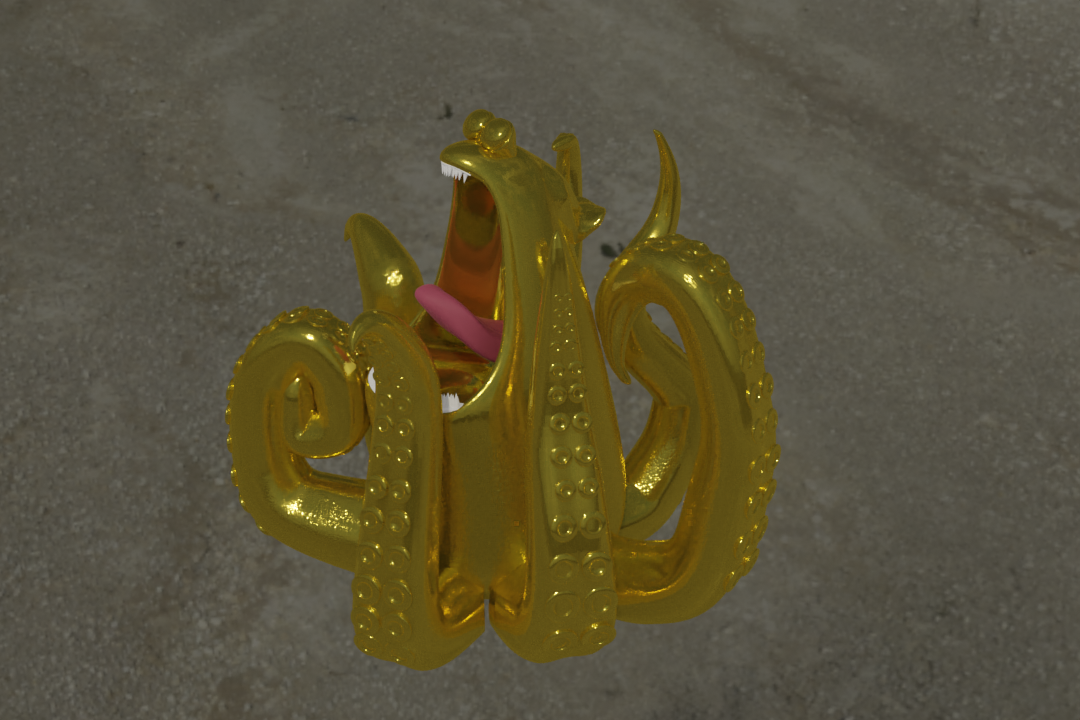 🪞 Kraken cartoon・ 3D File for ・Cults