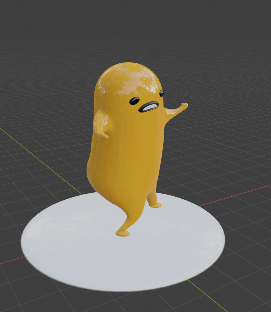 3D file Gudetama Dance 🕺 ・Model to download and 3D print・Cults