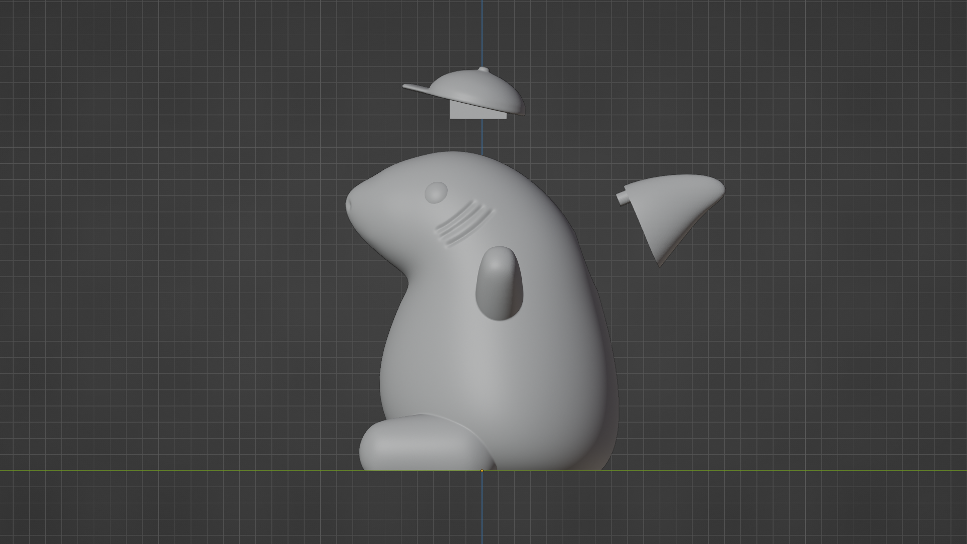 arquivo STL shark bank con gorrito/actualizado 🦈 (OBJ)・objeto para ...