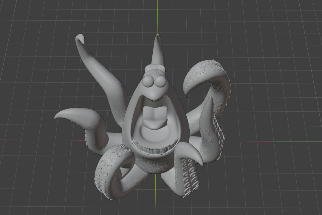 🪞 Kraken cartoon・ 3D File for ・Cults