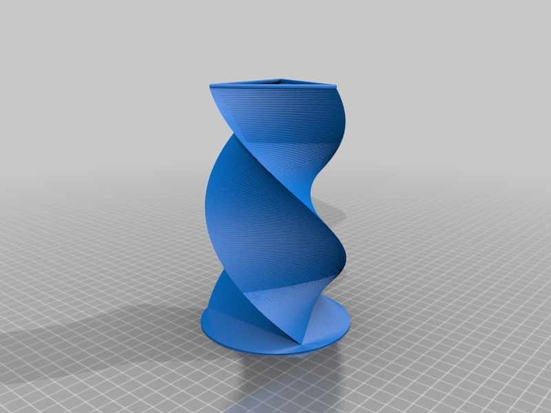 Free 3D file triangle twist vassel 🔺 ・3D printer model to download・Cults