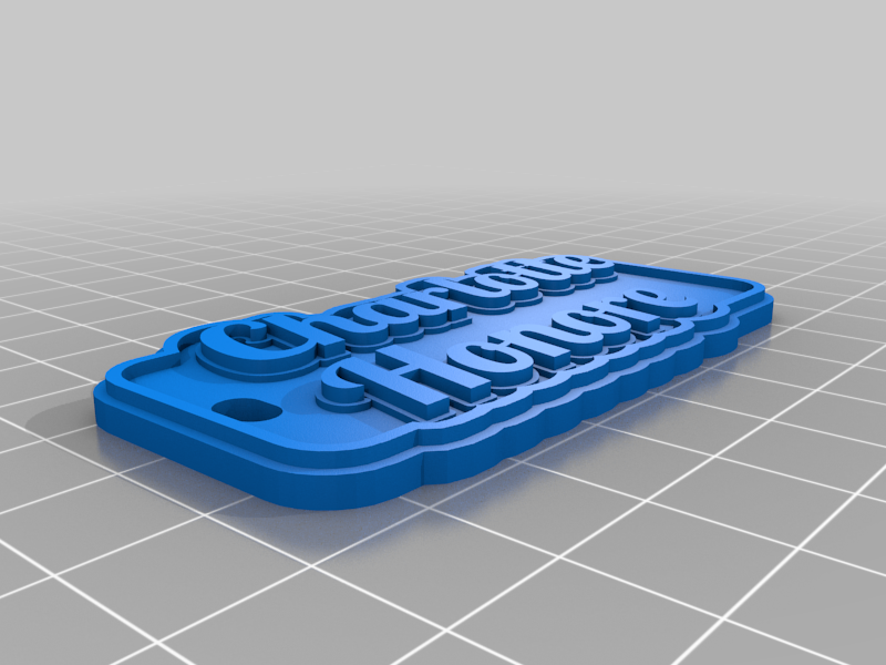 🗝️ Charlotte Multiline Tag or Keychain・Free STL File for ・Cults