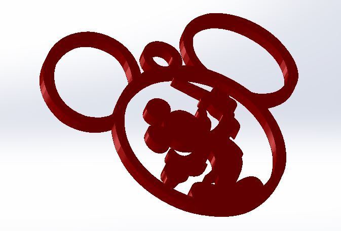 STL file Disney Mickey Mouse Ornament 🐁 ・3D printer model to download・Cults