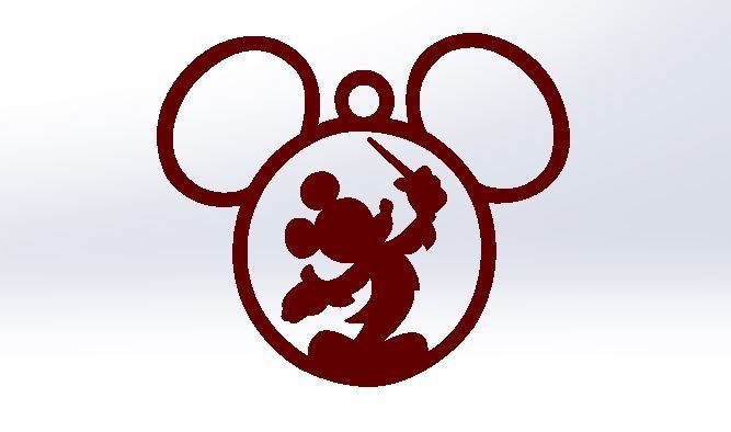 STL file Disney Mickey Mouse Ornament 🐁 ・3D printer model to download・Cults