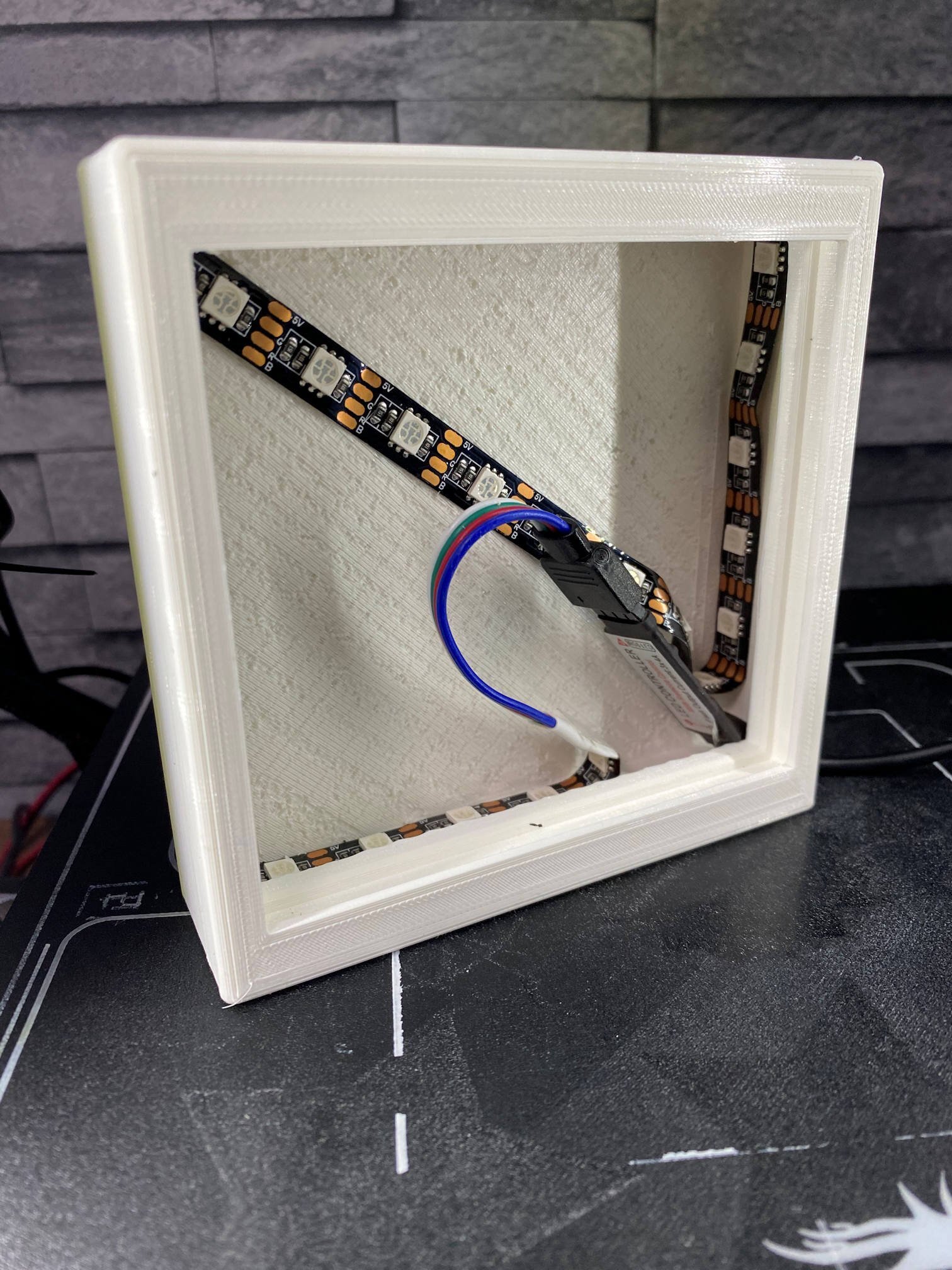 3D printing square lithophanie box 10cm・Cults