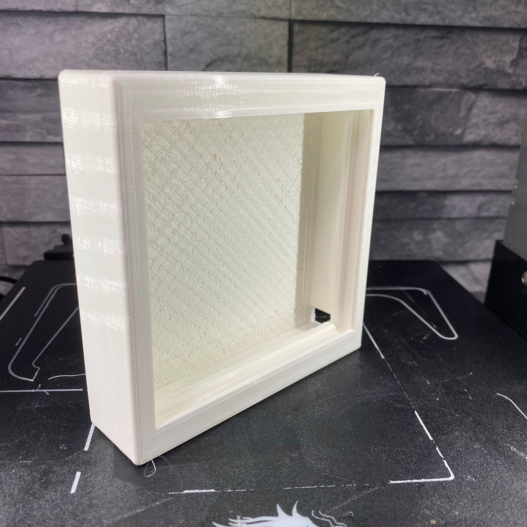 3D printing square lithophanie box 10cm・Cults