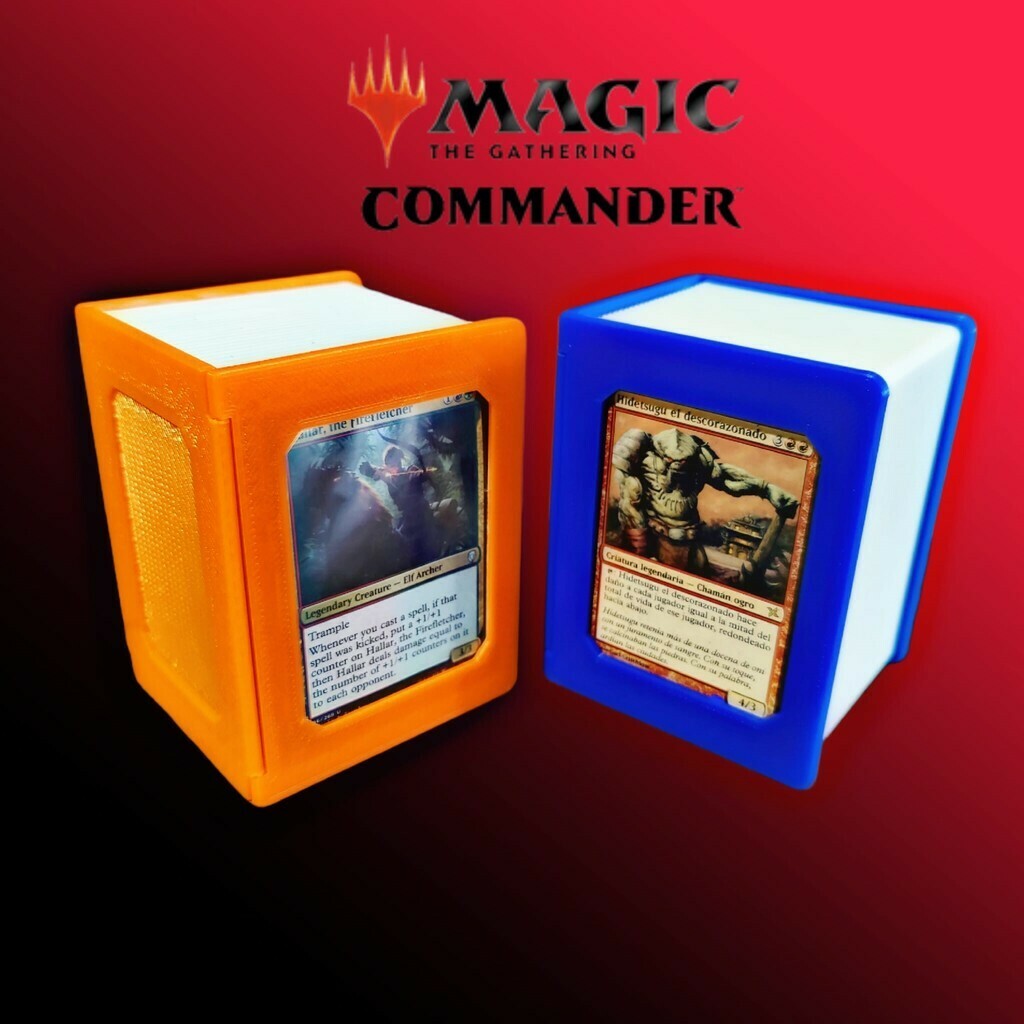 📦 MTG DECK BOX - COMMANDER・Free 3D File for ・Cults