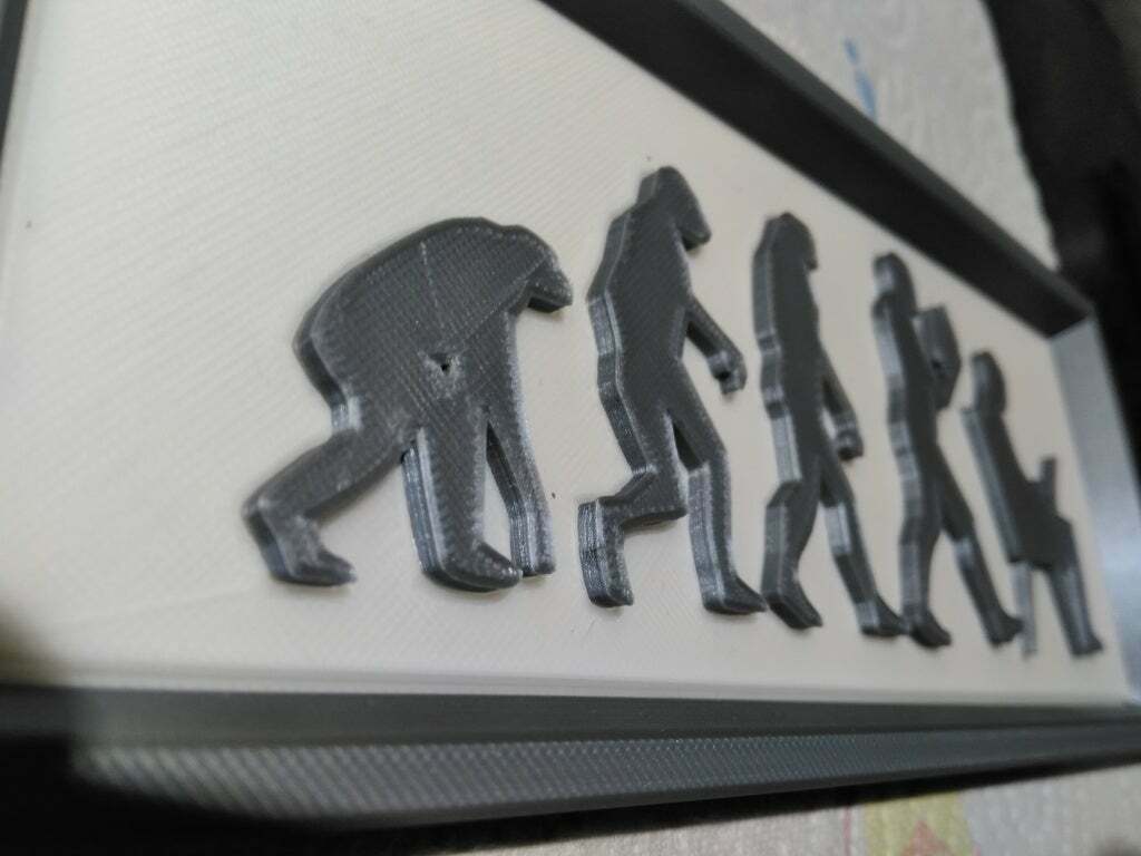 Free STL file Origami Human Evolution 🖼️ ・Template to download and 3D ...