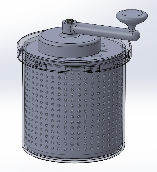🥗 VEGETABLE - SALAD DRYER MACHINE・ STL File for ・Cults