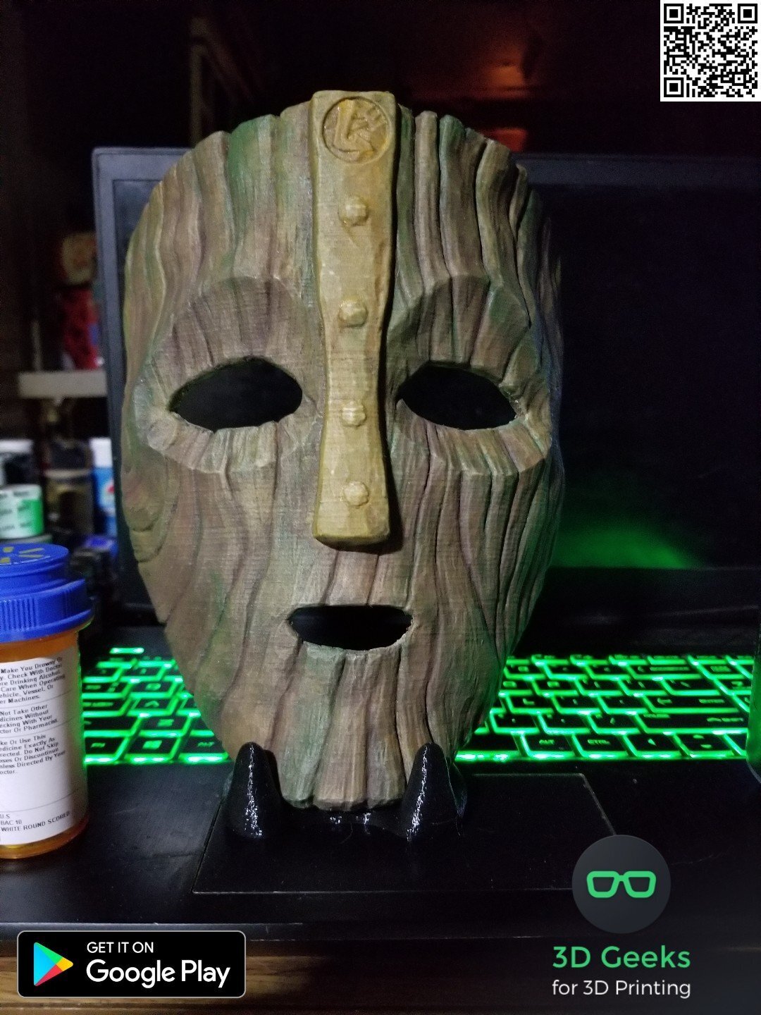 3D printing Stand for Loki Mask, sculpted・Cults