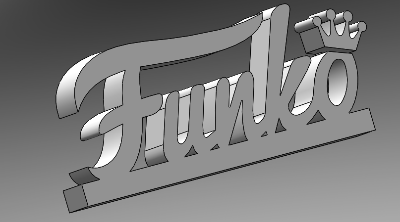 STL file Funko Logo 🏠 ・3D printer design to download・Cults