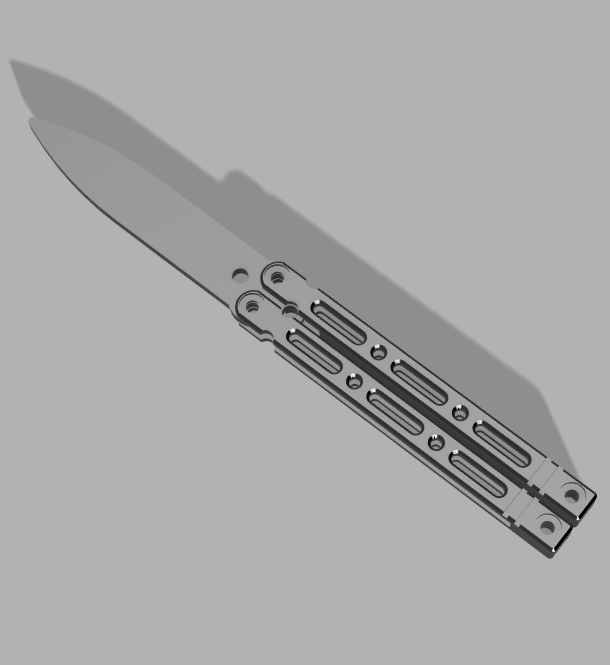 🦋 Balisong or Butterfly Knife・ STL File for ・Cults