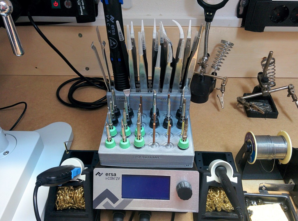 🔧 ERSA Tip & Tweezers Holder Stand w/Tools Slot for I-TOOL and CHIP ...