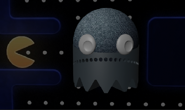 👻 ECHO DOT 4 - PAC-MAN GHOST HOLDER・Free STL File for ・Cults