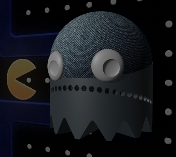 👻 ECHO DOT 4 - PAC-MAN GHOST HOLDER・Free STL File for ・Cults