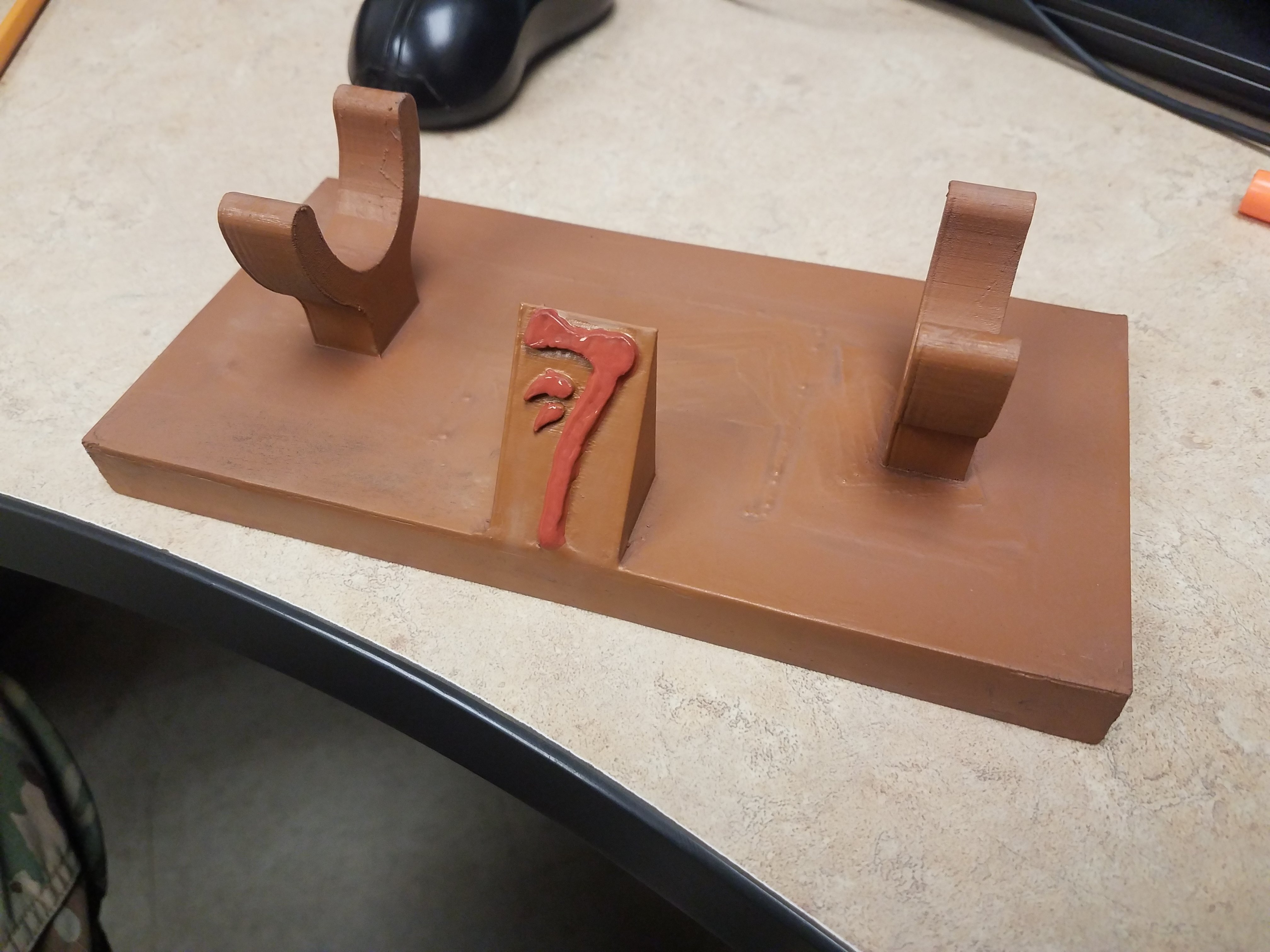 Impresión 3D Primer soporte de la hoja (con la marca de Caín)・Cults