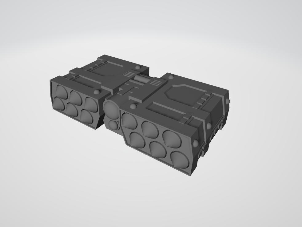 💂 Sci-Fi Missile Rack v2・Free STL File for ・Cults