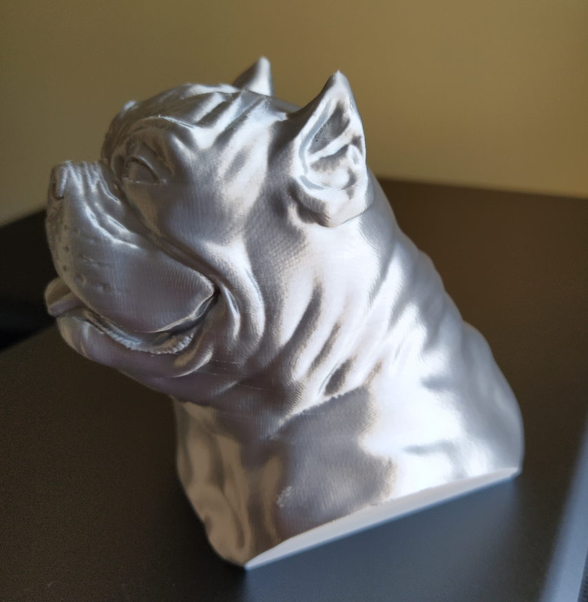 👤 American Bully Bust・ STL File for 3D printing・Cults