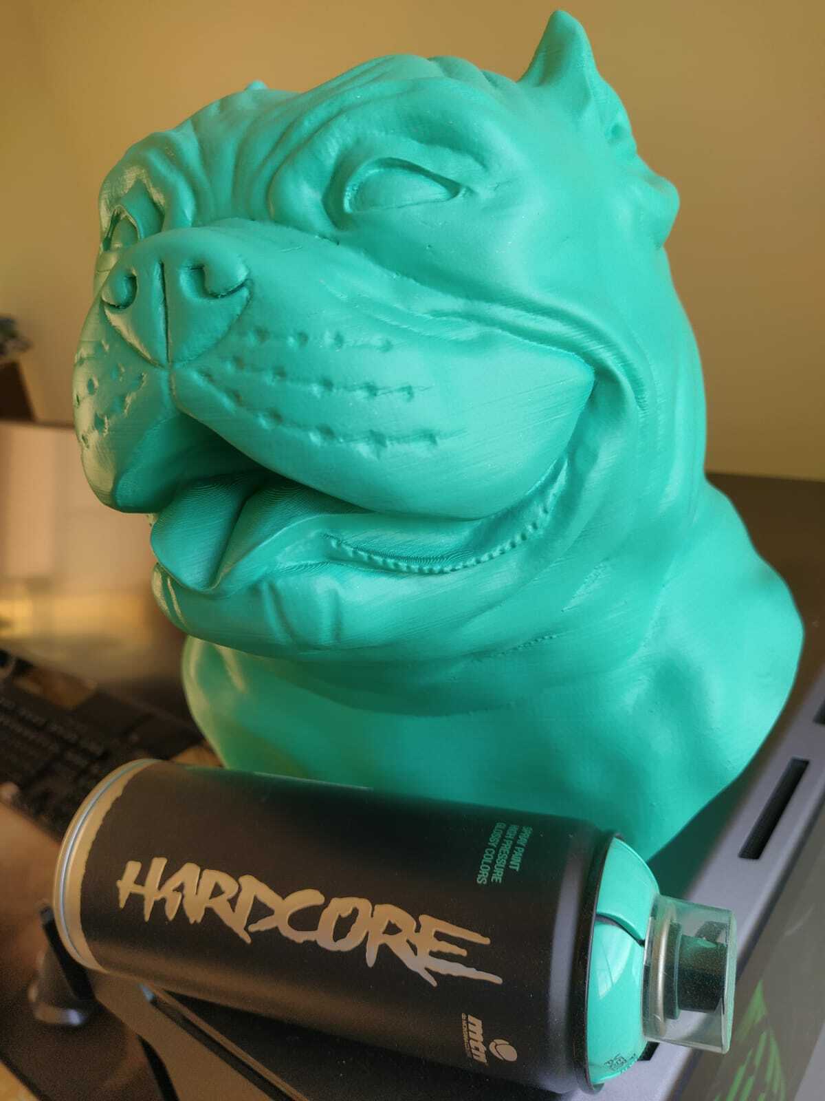 👤 American Bully Bust・ STL File for 3D printing・Cults